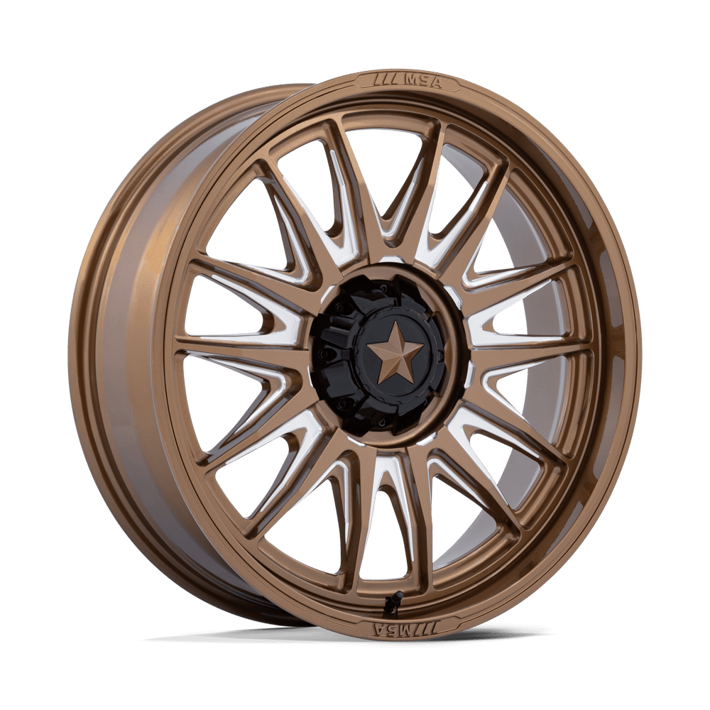 MSA M55 Commander UTV Gloss Bronze Milled Wheels, Cast Aluminum – Must ...